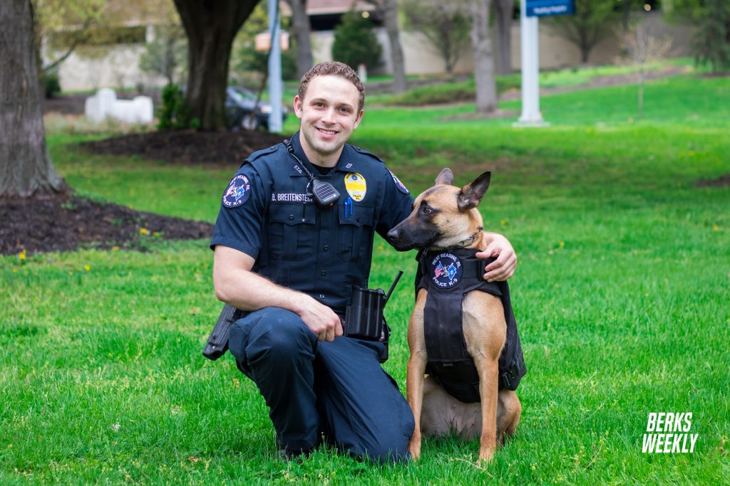 West Reading Police K9 Zea Receives New Ballistic Vest