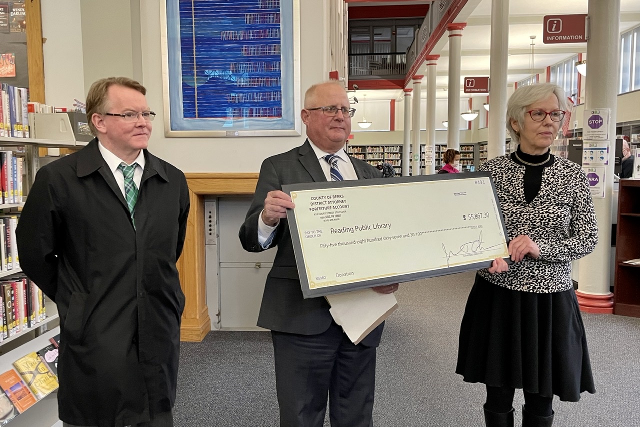 Reading Public Library System receives donation for new security cameras