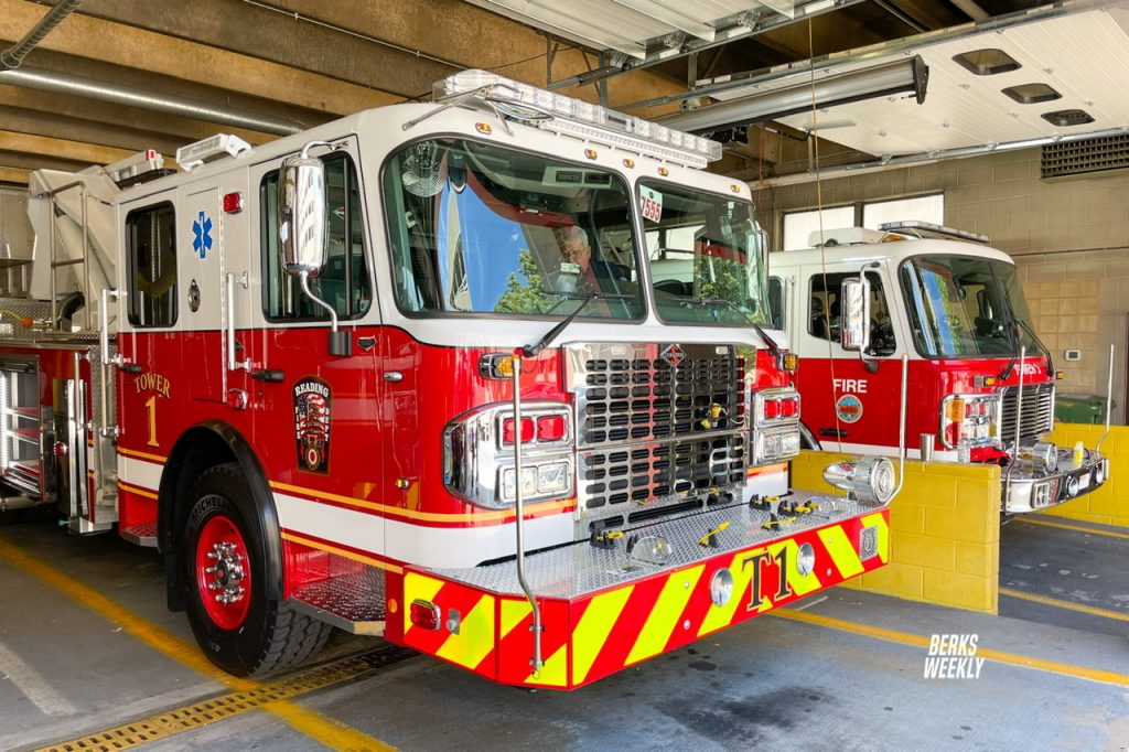 Reading Fire Department adds new Tower Ladder truck to fleet
