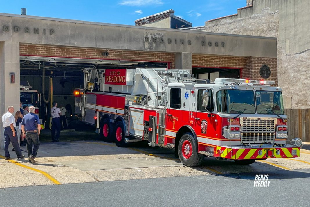 Reading Fire Department adds new Tower Ladder truck to fleet