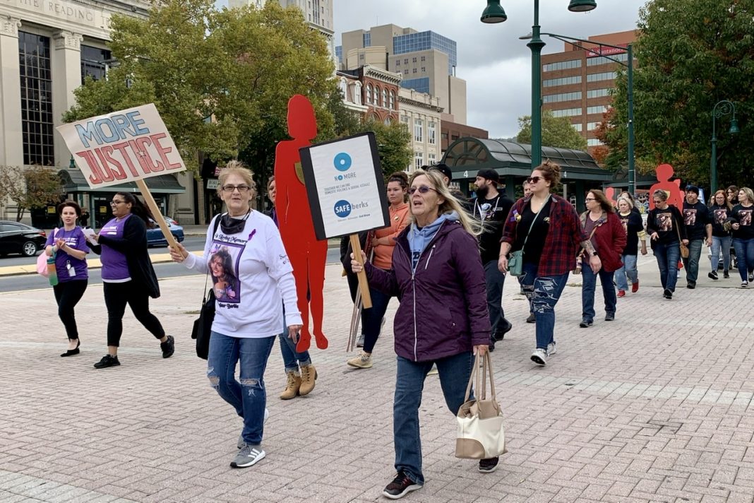 Victims of domestic violence remembered in Safe Berks Silent Witness March