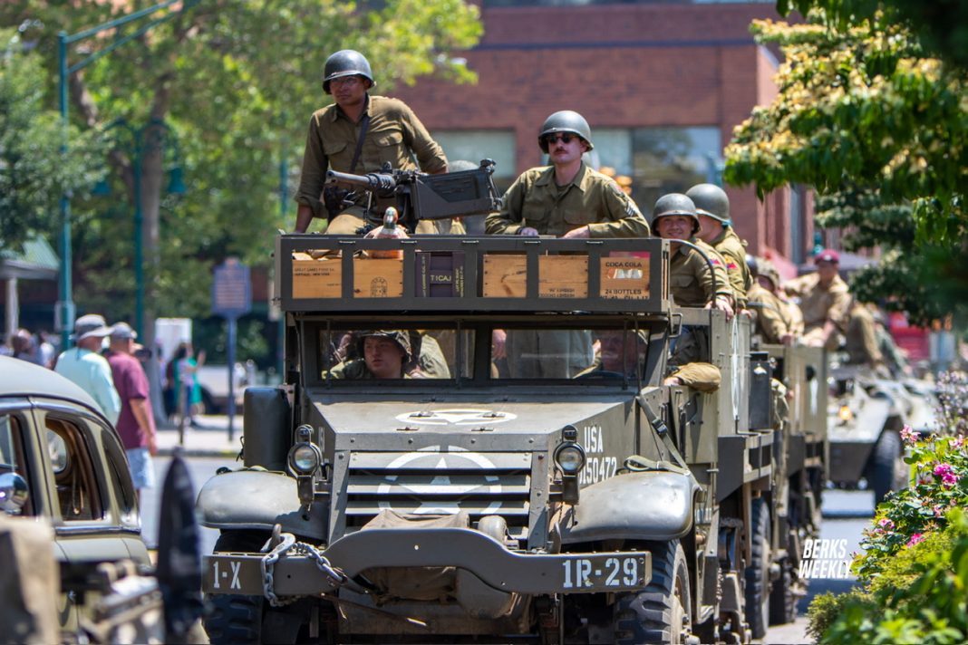 WWII Weekend military convoy returns to downtown Reading