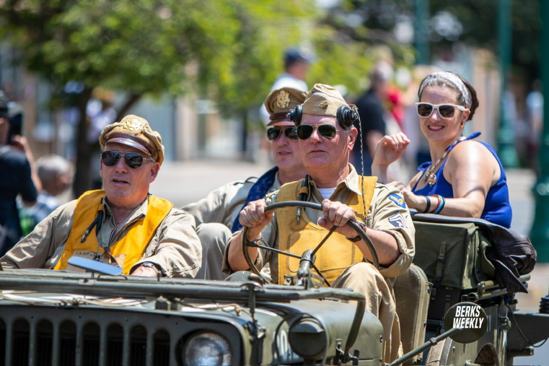 WWII Weekend military convoy returns to downtown Reading