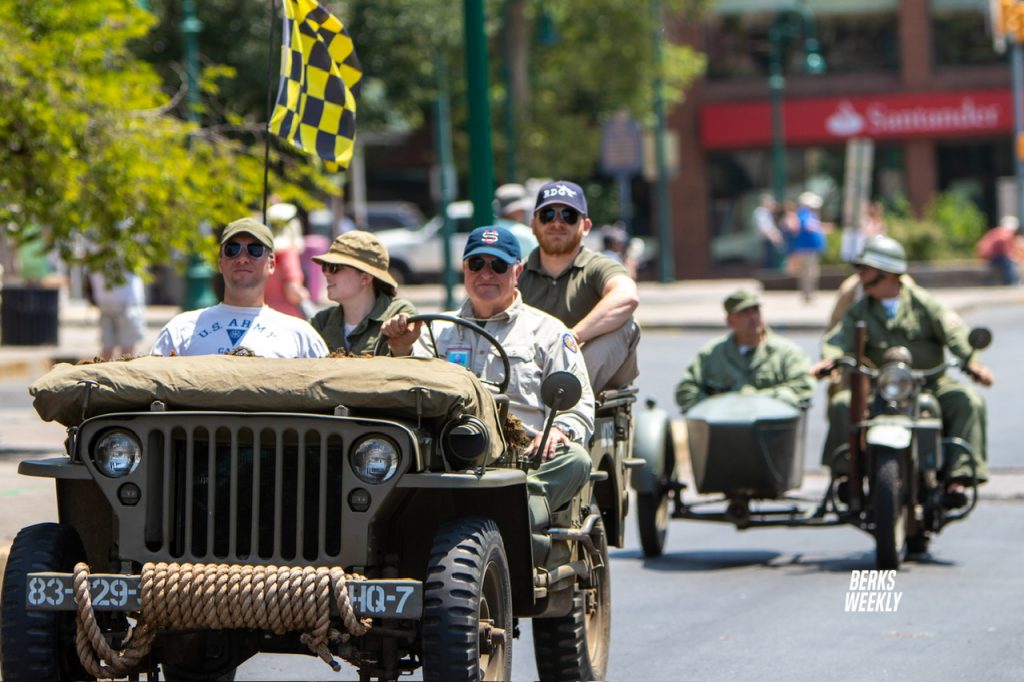 WWII Weekend military convoy returns to downtown Reading