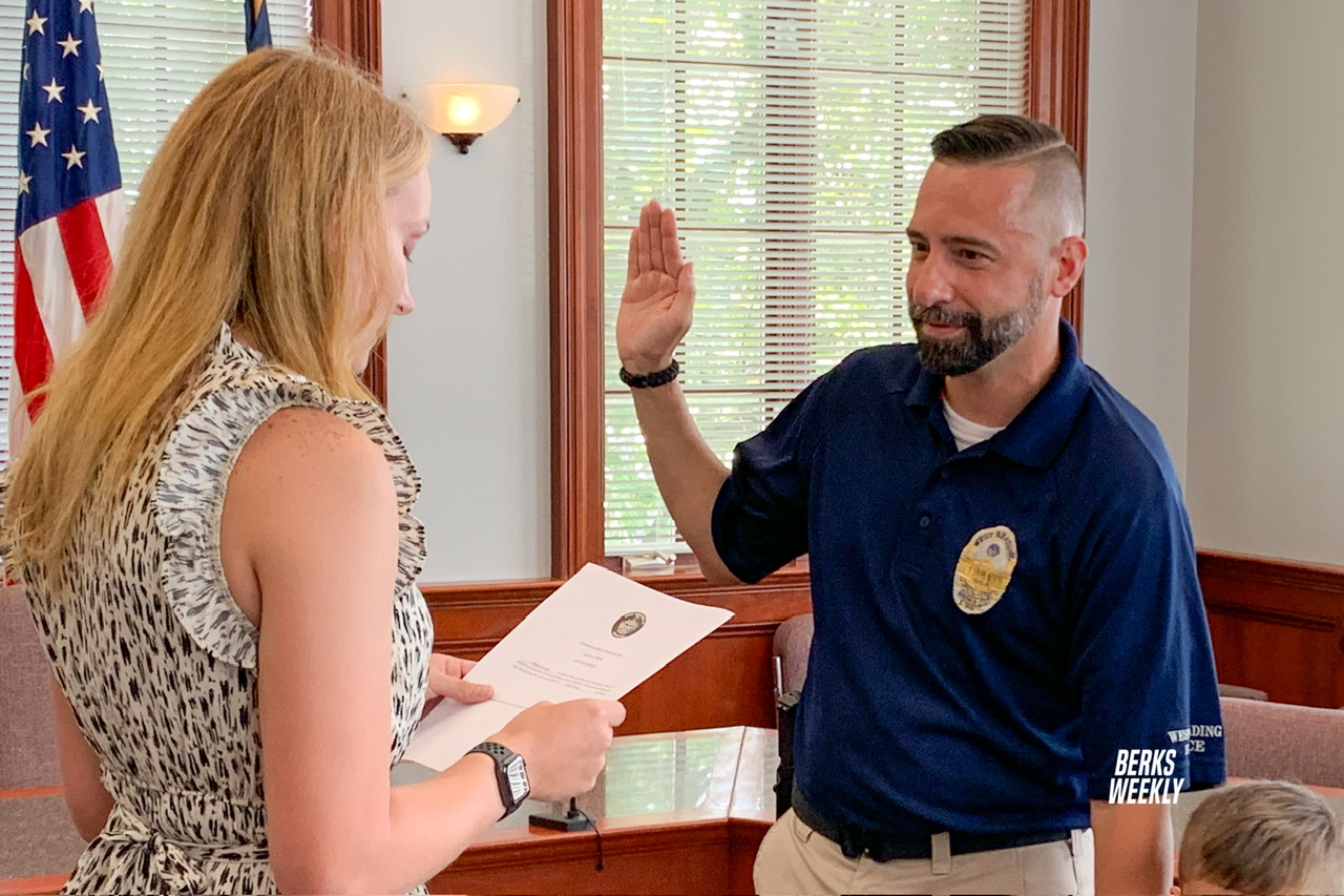 Richard Tornielli sworn in as new Chief of the West Reading Police ...