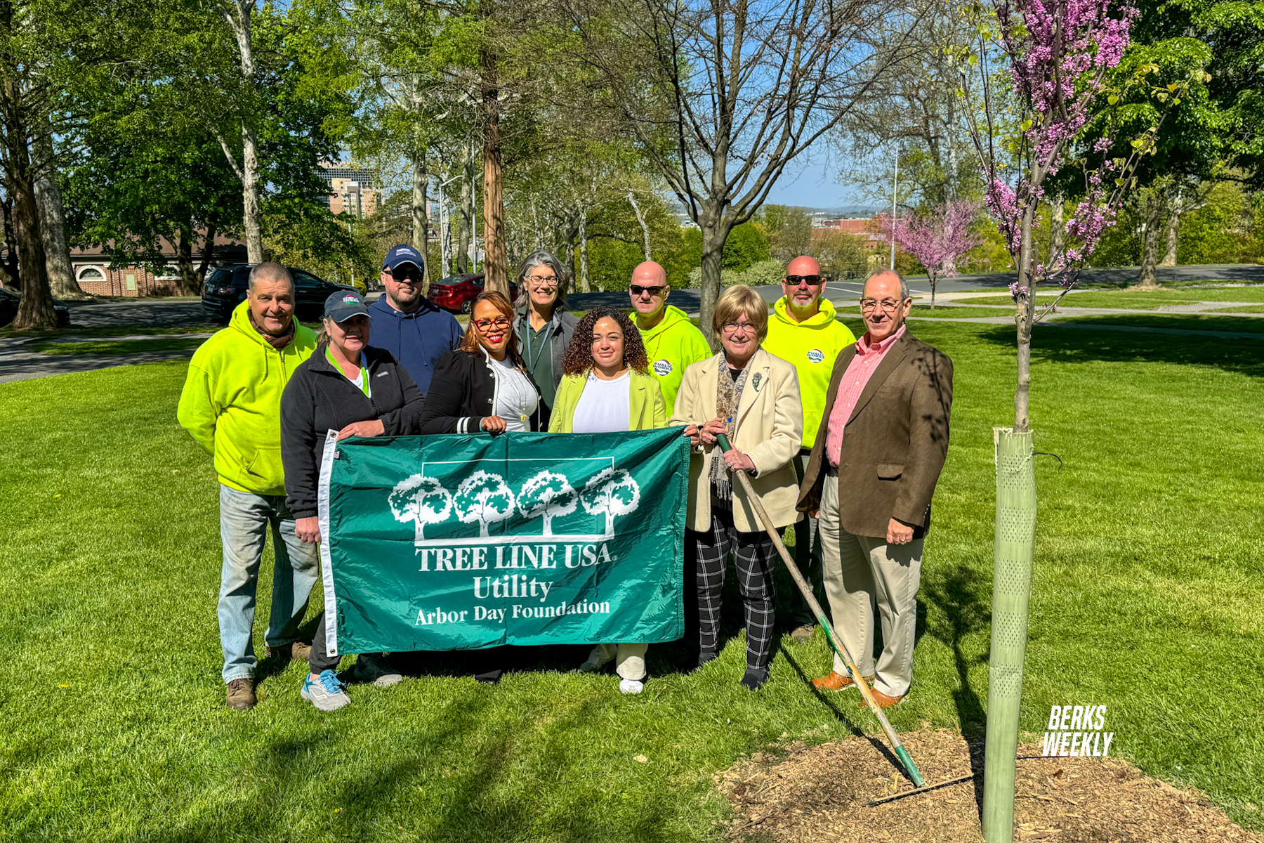 Reading celebrates Arbor Day with tree planting and time capsule dedication
