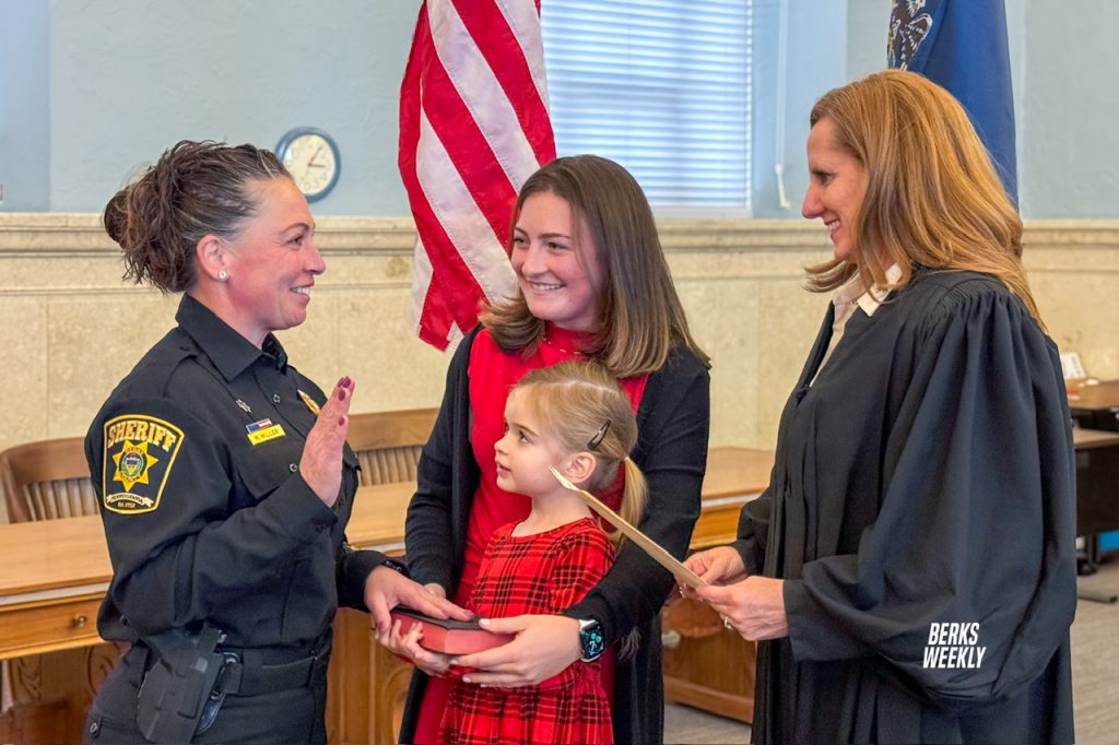 Mandy Miller sworn In as first female Sheriff of Berks County