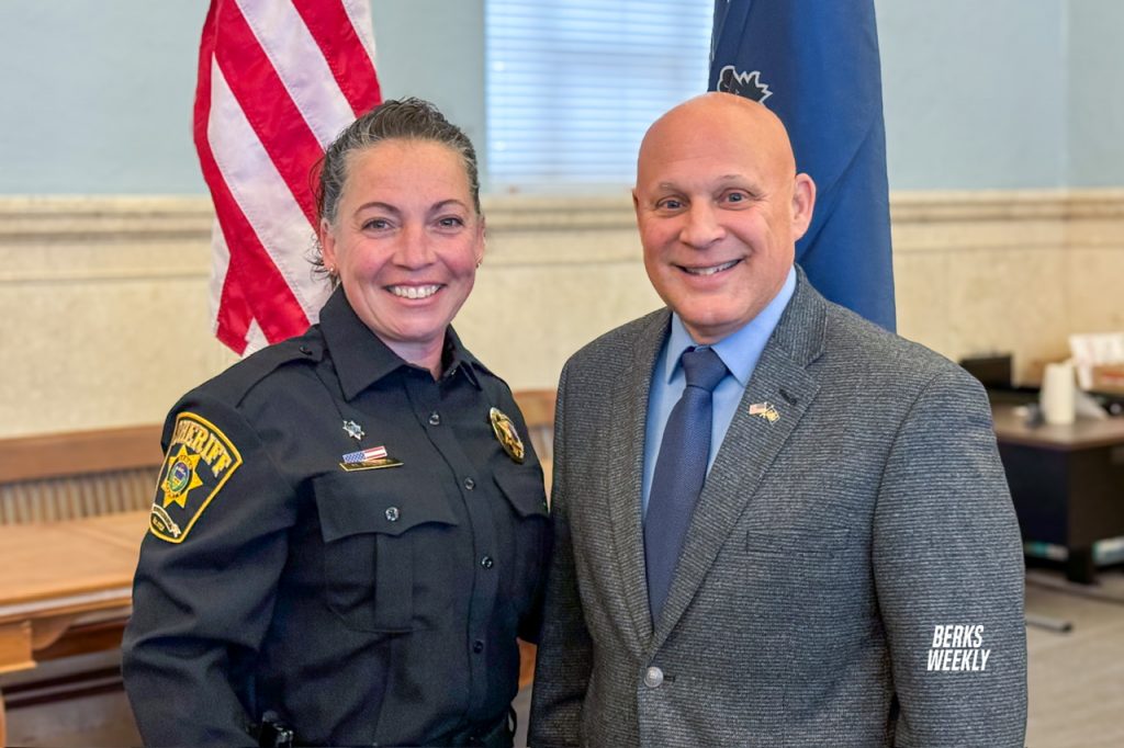 Mandy Miller sworn In as first female Sheriff of Berks County